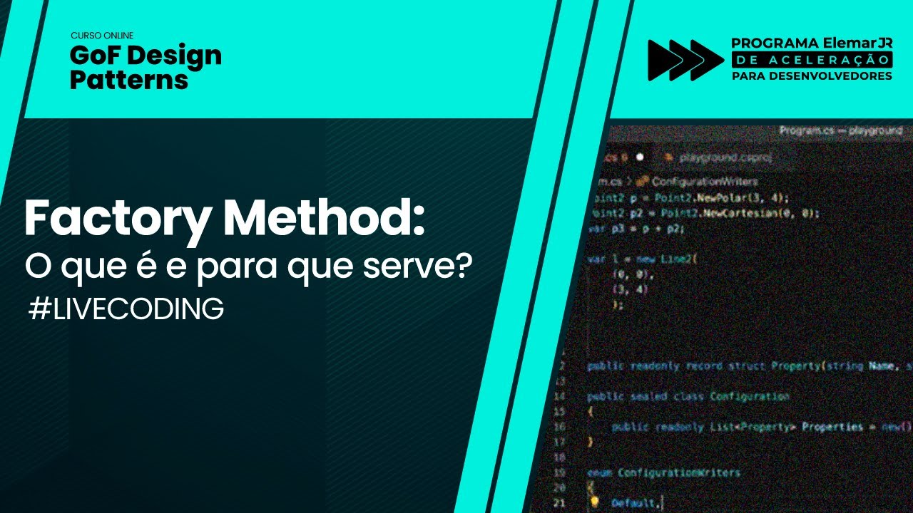 Factory Method: O que é e para que serve? - Clube de Estudos com ElemarJR